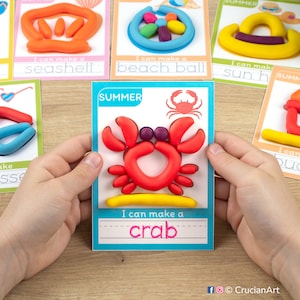 Summer Playdough Mats. Printable Play Dough Activity. Toddler Preschool ...