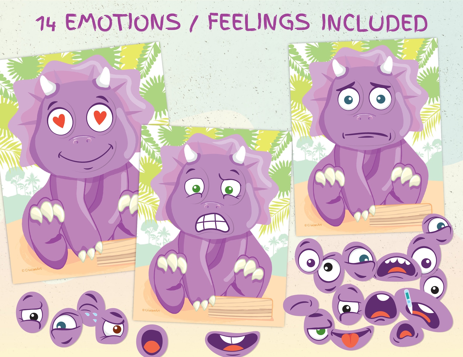 Dinosaur Themed Emotions and Feelings Printable Activity. Dino - Etsy