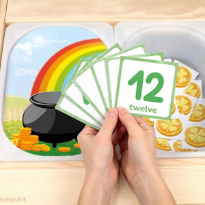 Leprechaun's Pot of Gold Counting Activity: Rainbow and Gold Coins ...