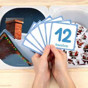 Count the Santas Flisat Insert: Christmas Printable Activity for ...