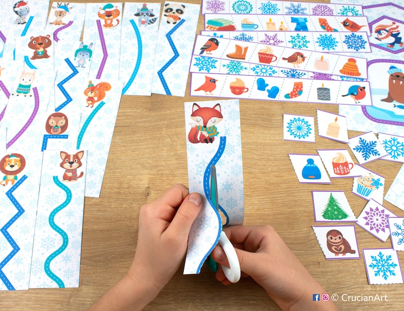 Winter Scissor Skills Activities: Homeschool Printables, Halloween ...