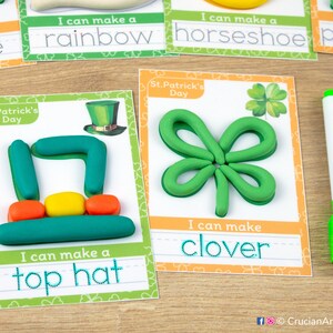 Saint Patrick Day Playdough Mats. Printable Play Dough Activity ...