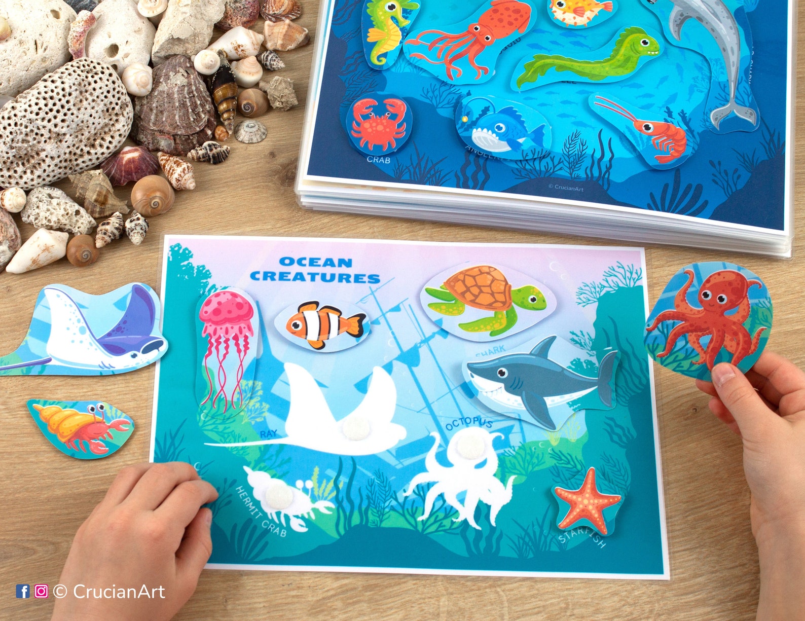 Ocean Animals Activity Book. Under the Sea Printable Busy Book. Ocean ...