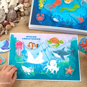 Ocean Animals Activity Book. Under the Sea Printable Busy Book. Ocean ...