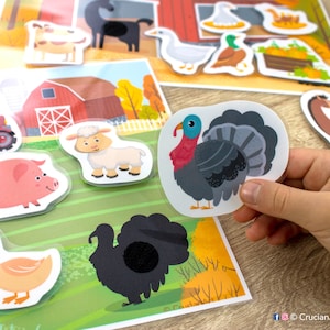 Farm Busy Book: Printable Toddler Preschool Activity Book. Farm Animals ...