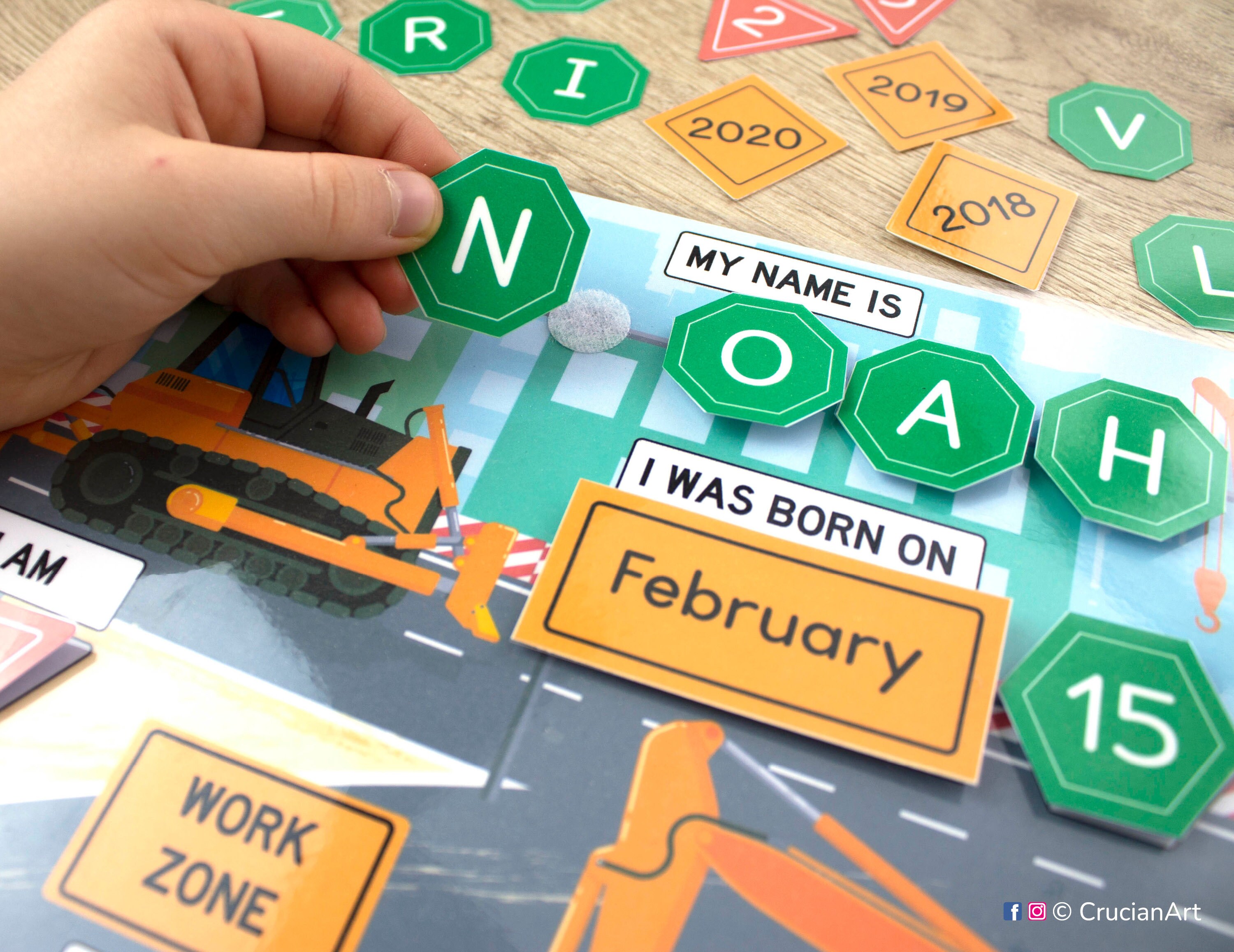 Custom Name Spelling Printable Activity. About Me Toddler - Etsy