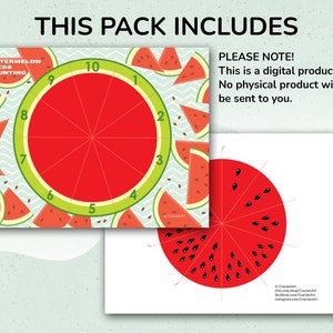Watermelon Counting Busy Book Activity for Toddler, Preschooler ...