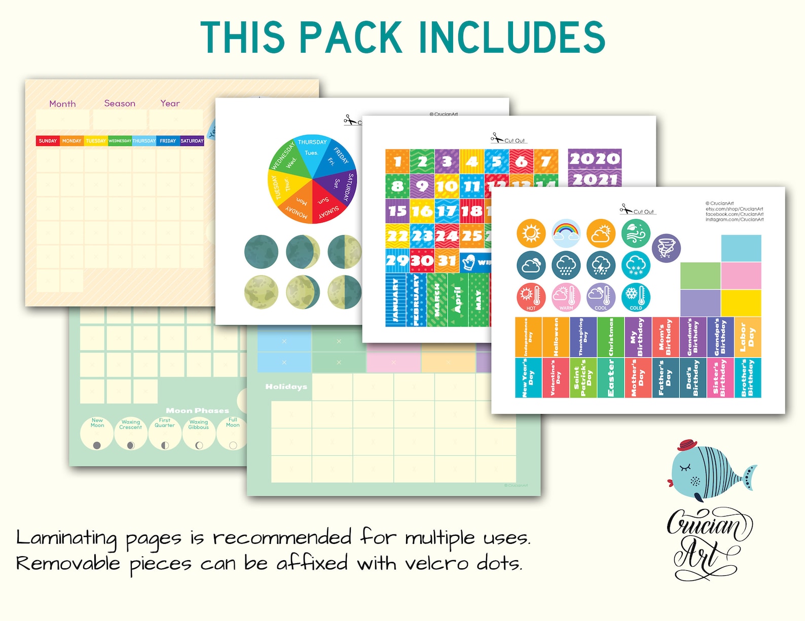 Circle Time Perpetual Calendar. Printable Circle Time Kindergarten, Pre ...