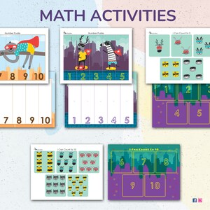 Superhero Preschool Busy Book. Printable Super Hero Learning Binder. - Etsy