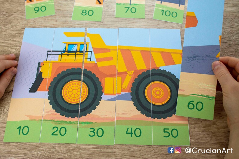 Skip Counting by 2s 5s 10s. Skip Count Puzzle. Printable | Etsy