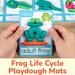 Life Cycle of a Frog Playdough Mats: Printable Play Dough Activity for ...