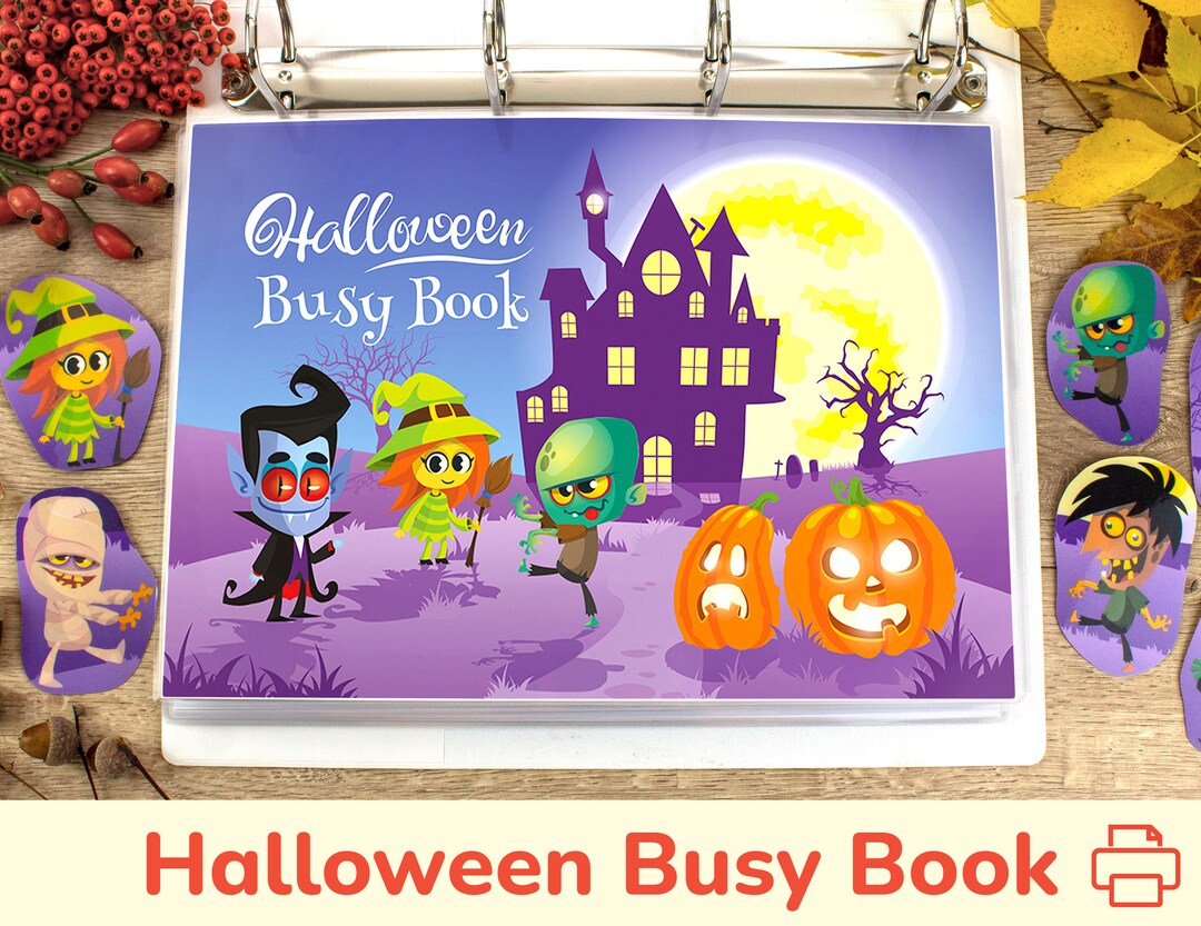 Halloween Busy Book: Preschool Printable Activity Book, Preschool ...