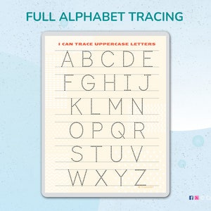 Uppercase Alphabet Workbook: Printable Tracing Worksheets for ...