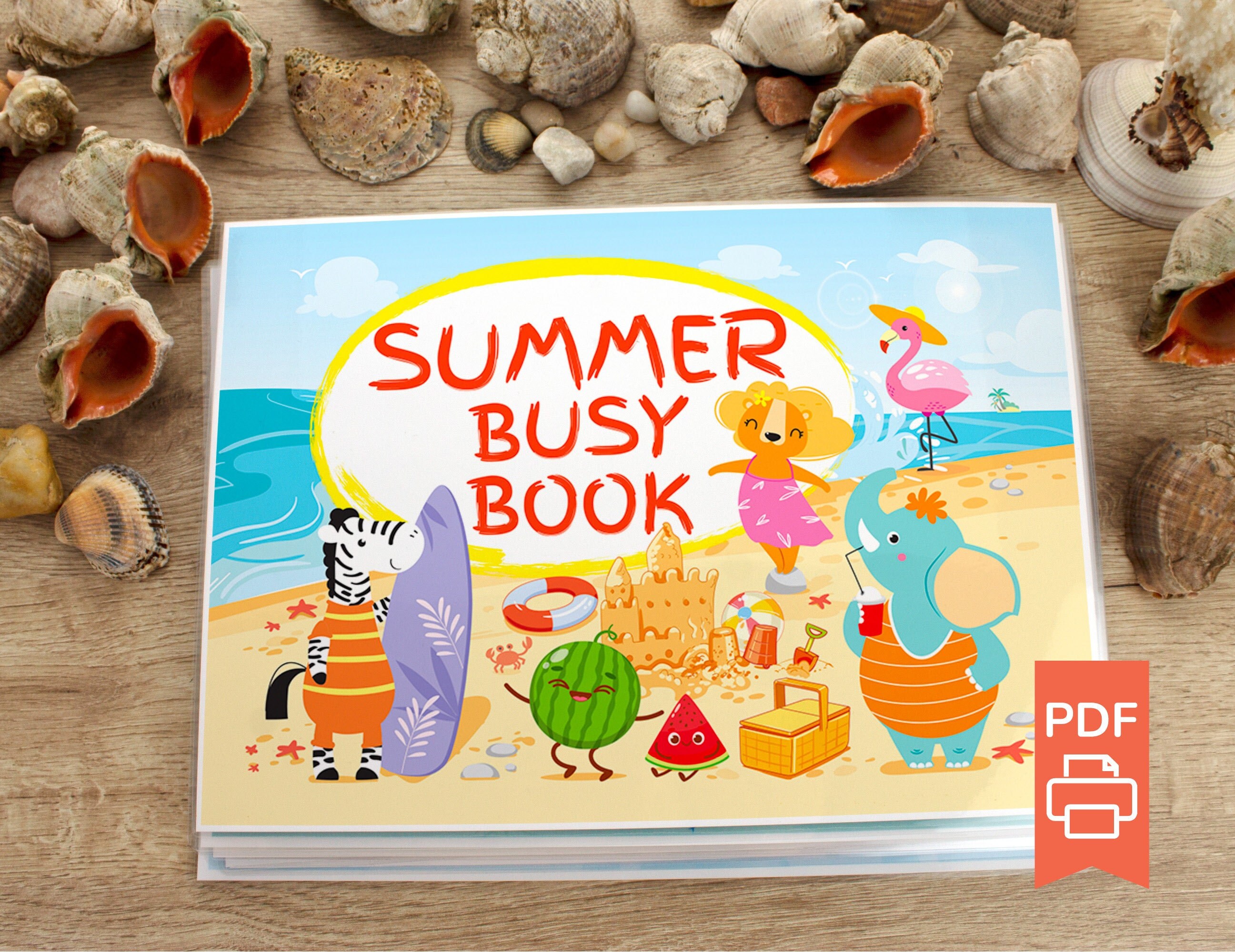 Summer Busy Book. Printable Preschool Activity Book. Preschool - Etsy UK