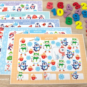 Winter I Spy Counting Activity. Seasonal Printable Count to 10 ...