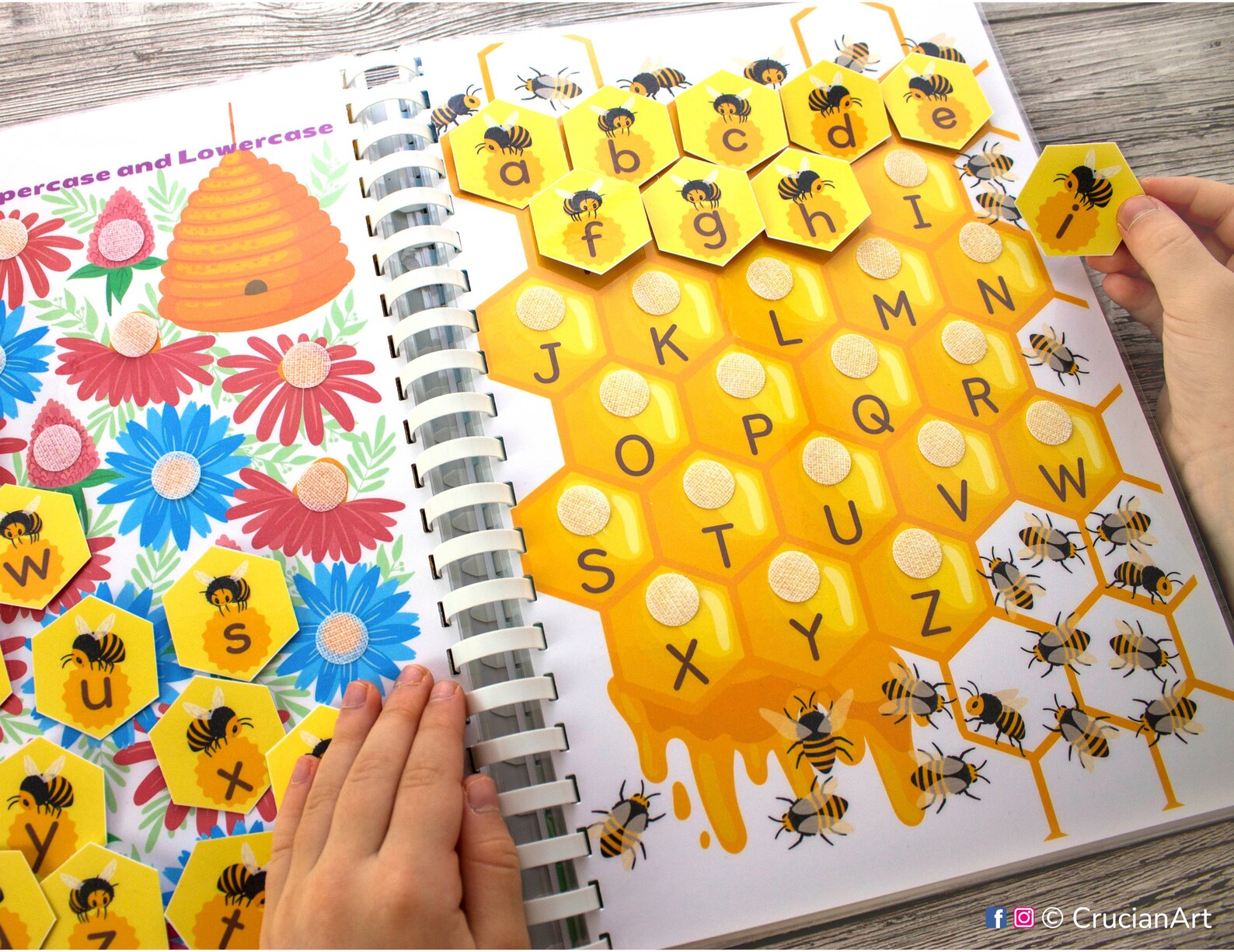 Honey Bee Preschool Printable Busy Book. Honeybee Activity. - Etsy