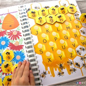 Honey Bee Preschool Printable Busy Book. Honeybee Activity. Pre-k ...