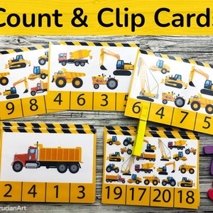Construction Trucks and Vehicles Busy Book Bundle: Printable Toddler ...