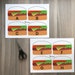 Burger Themed Alphabet. Uppercase and Lowercase Letters Matching ...
