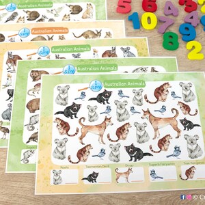 Australian Animals I Spy Counting Activity. Preschool Learning ...