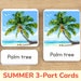 Summer Words 3-part Cards. Printable Learning Flashcards - Etsy
