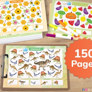 Bundle of I Spy Counting Worksheets: Printable Count-to-10 Activities ...