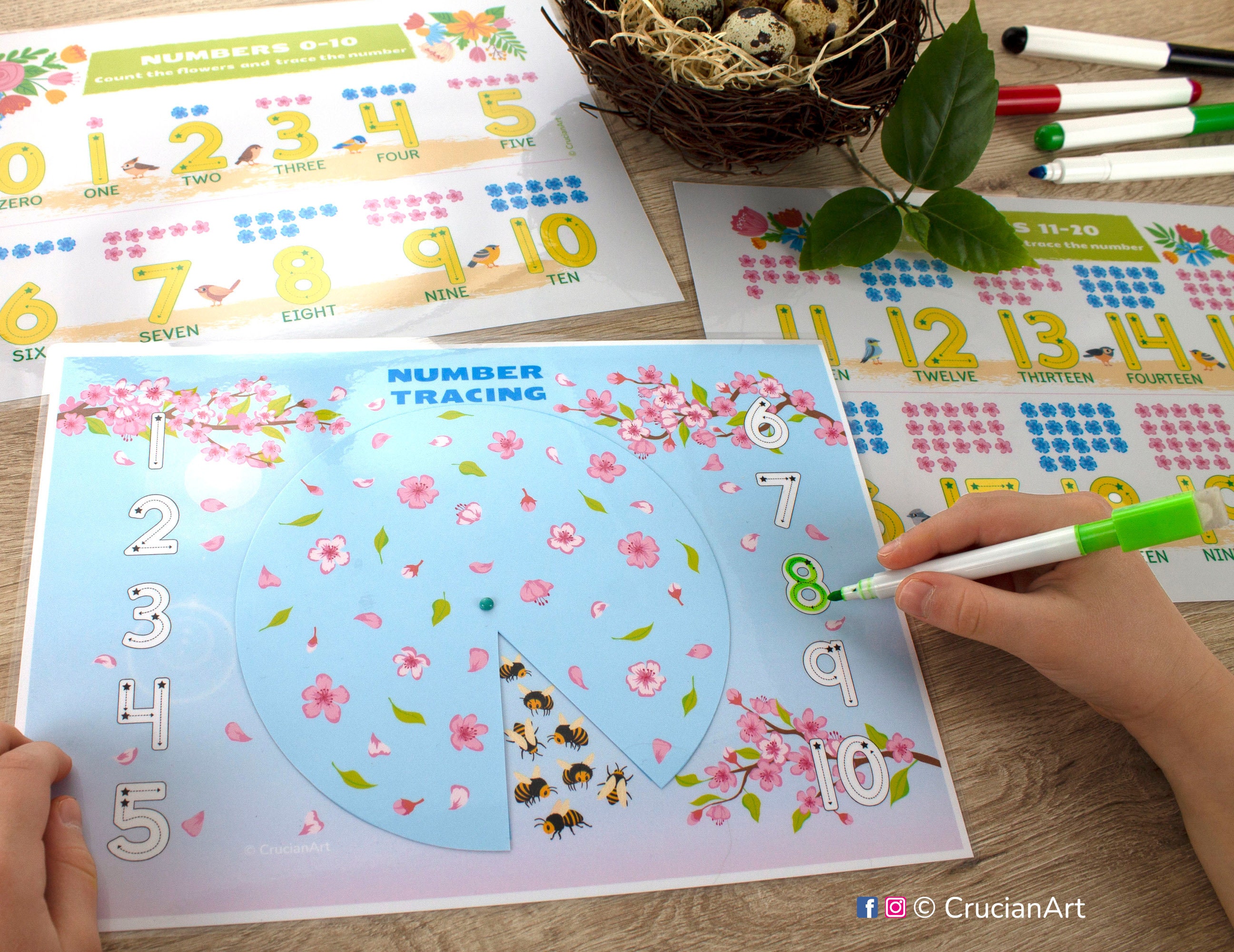Spring Busy Book. Printable Preschool Activity Book. Preschool ...