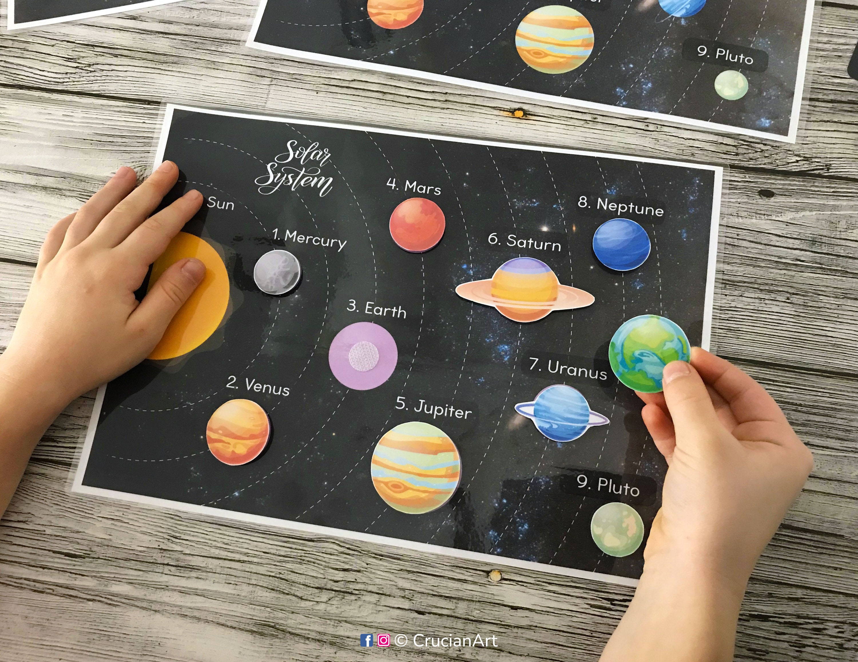 Solar System Printable for Preschool, Pre-k, Kindergarten, Homeschool ...