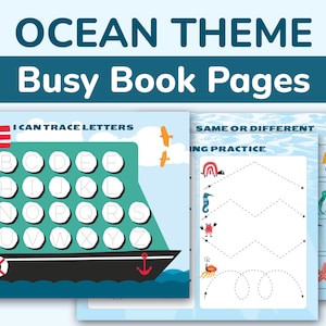 Pre-writing and Thinking Skills Preschool Activities. Ocean Themed ...