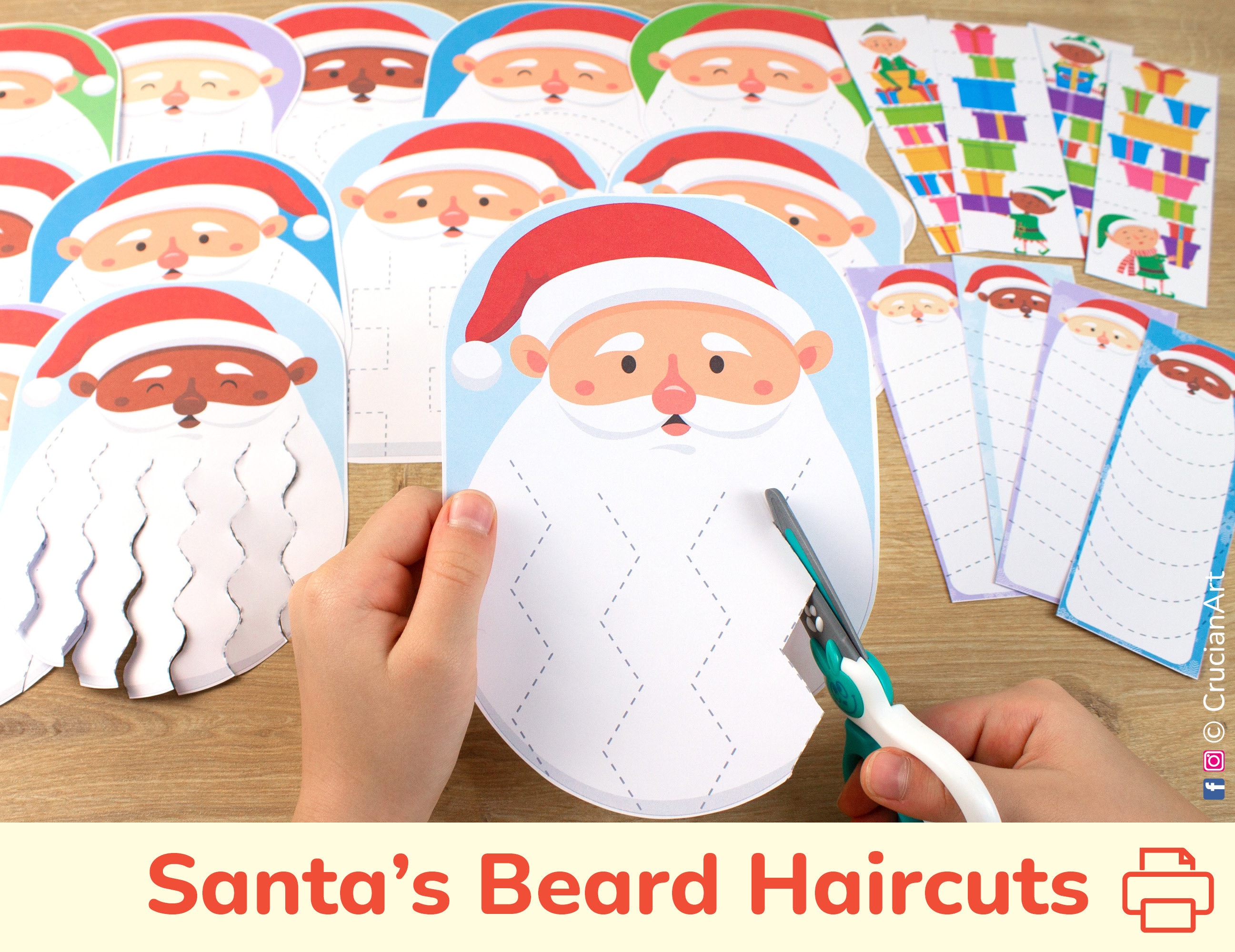 Santa Claus Beard Cut Out