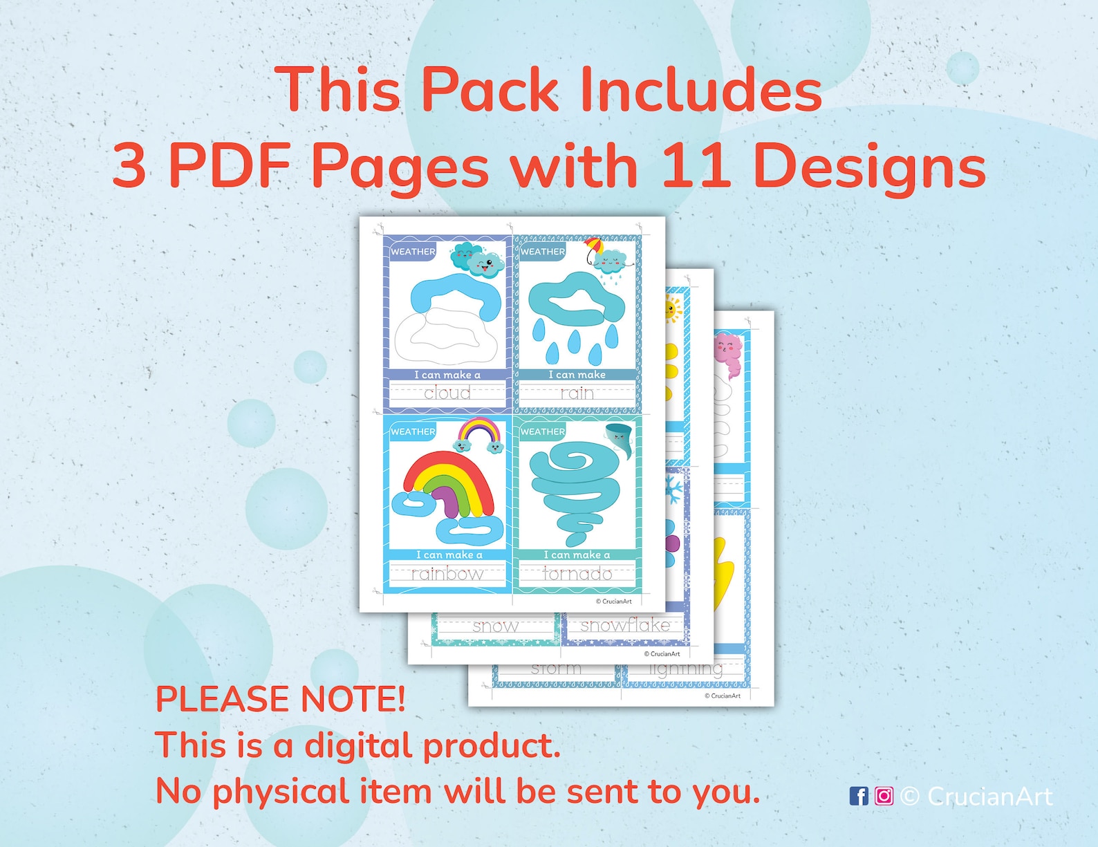 Weather Play Dough Mats. Printable Playdough Activity. Toddler - Etsy