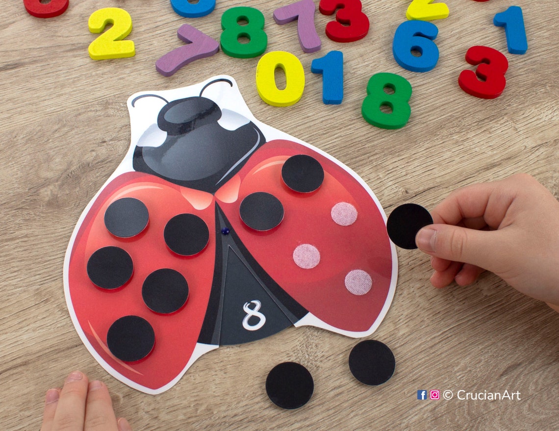 Ladybug Counting Activity. Numbers 1 to 10 Printable Activities ...
