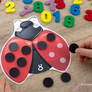 Ladybug Counting Activity. Numbers 1 to 10 Printable Activities ...