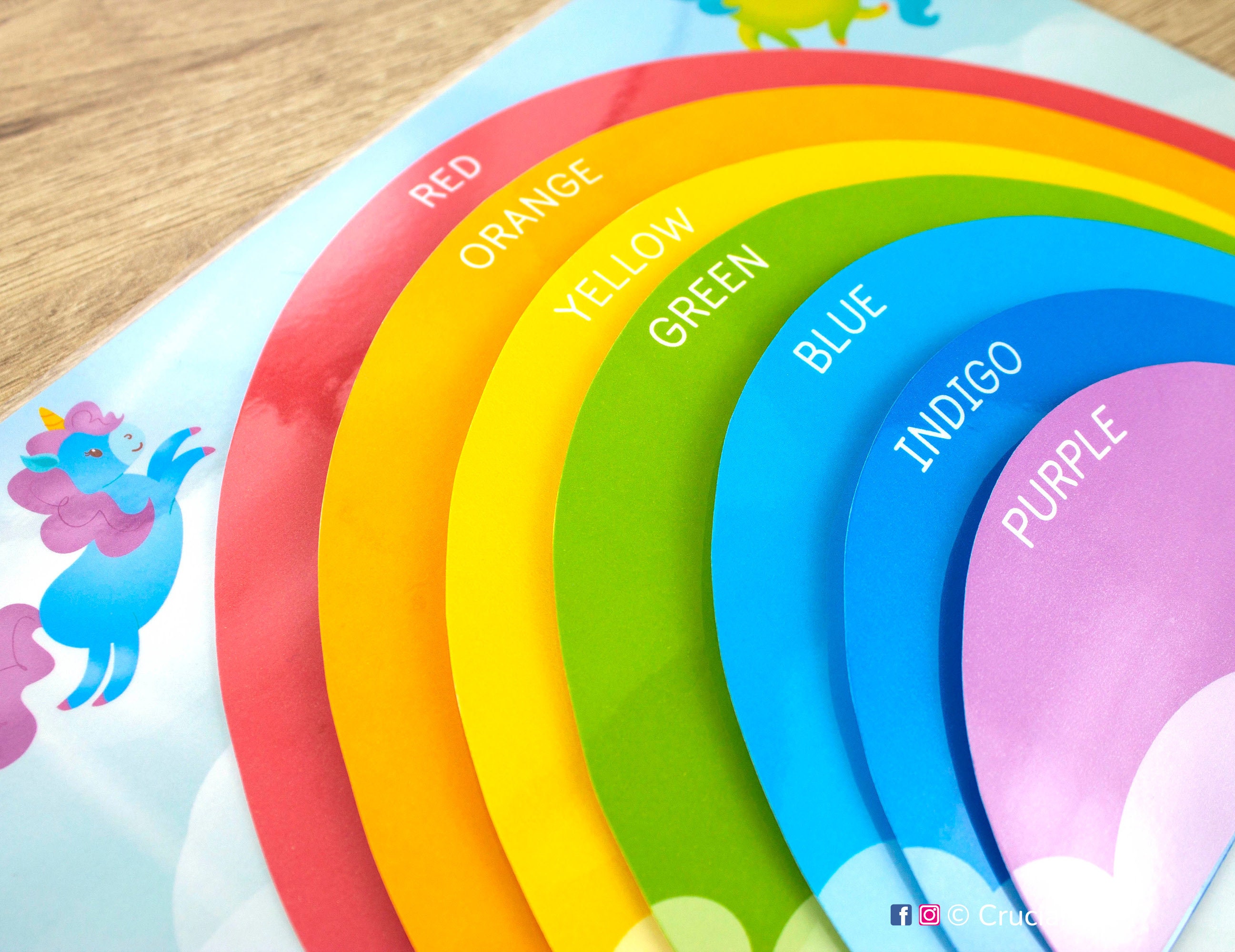 Make a Rainbow Toddler and Preschool Activity. Printable Color Matching ...