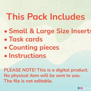 Feed the Hippo Watermelon Flisat Insert: Sort and Count to 12 Printable ...