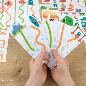 Camping Theme Scissor Strips. Summer Scissor Skills Activity. Cutting ...