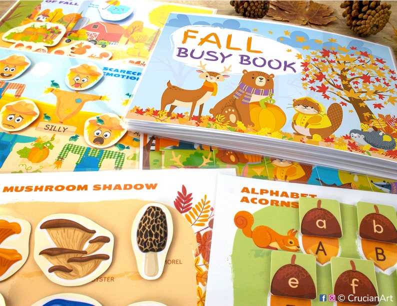 Four Seasons Bundle: Fall Winter Spring & Summer Busy Book. - Etsy