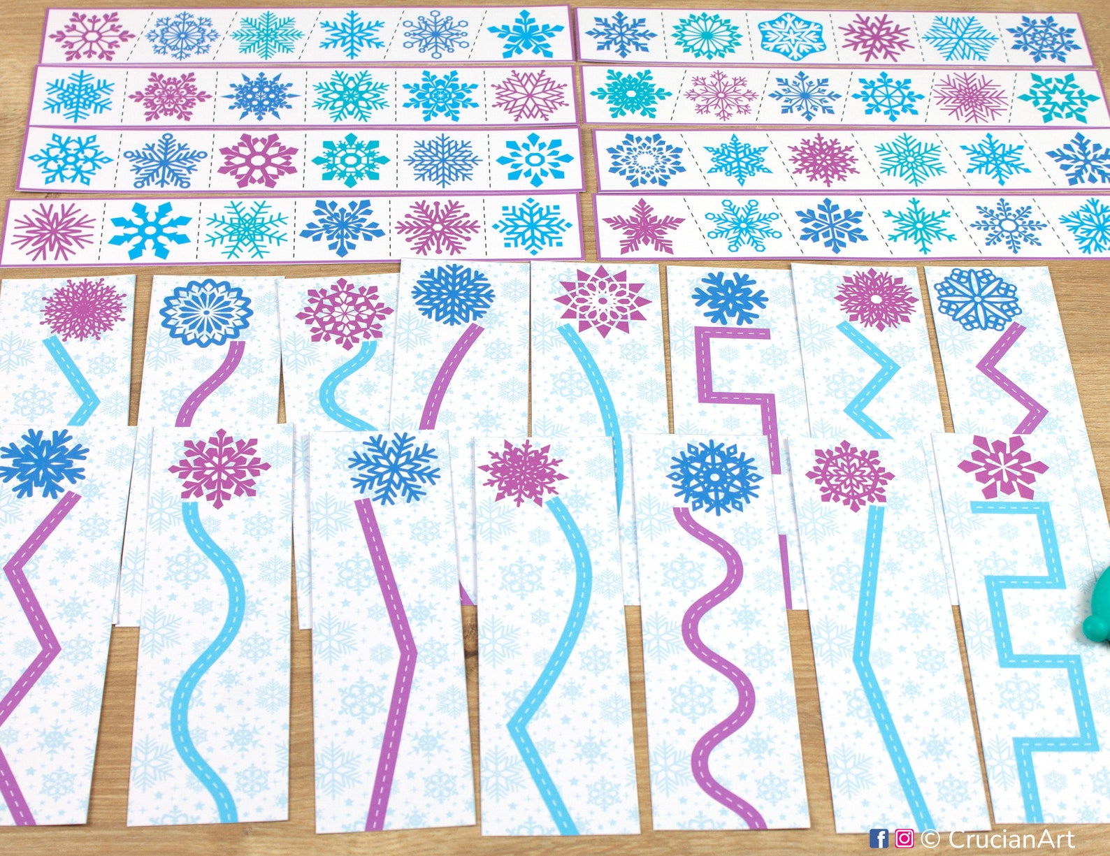 SNOWFLAKES Scissor Strips. Winter Unit Scissor Skills Activity ...