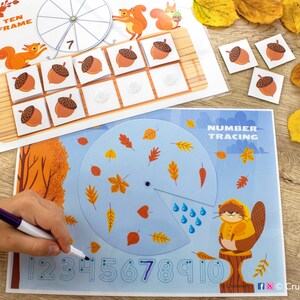 Fall Busy Book: Preschool Homeschool Printables, Preschool Printable ...