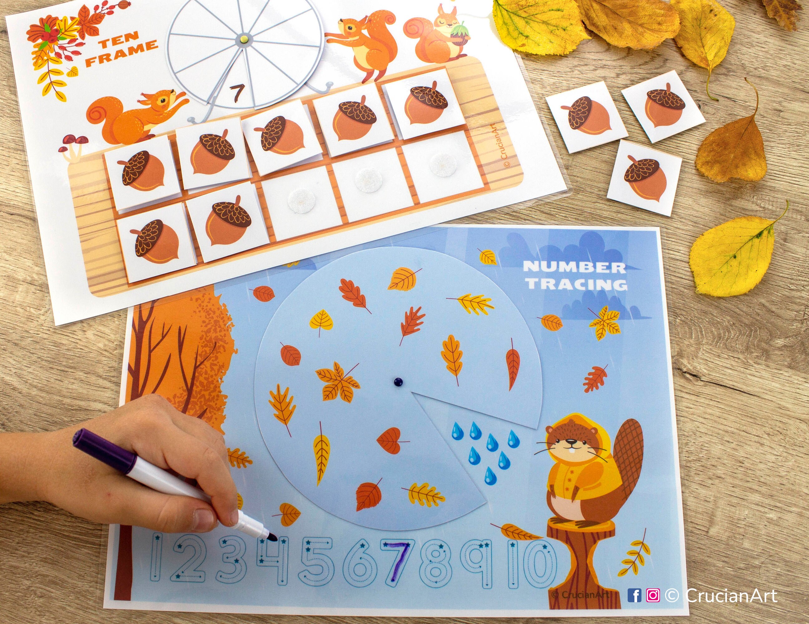 Fall Busy Book: Preschool Homeschool Printables, Preschool Printable ...