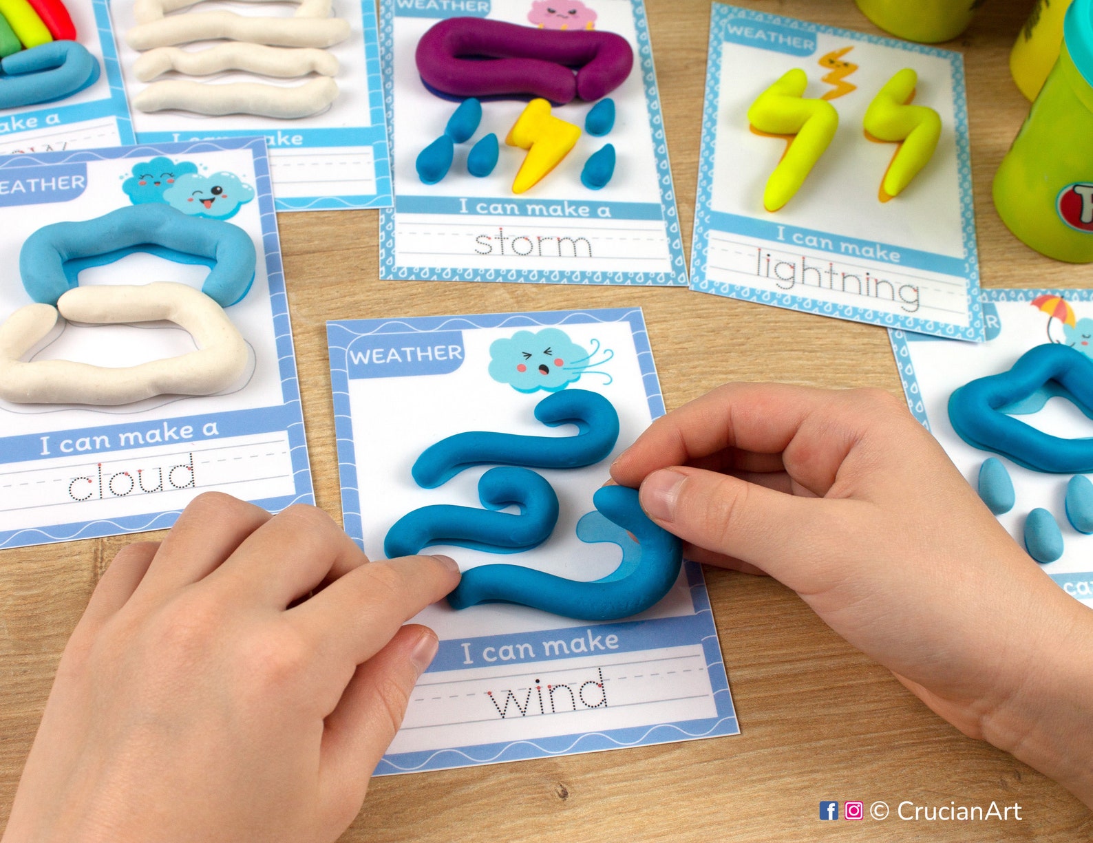 Weather Play Dough Mats. Printable Playdough Activity. Toddler - Etsy