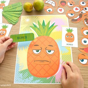 Emotions and Feelings Printable Activity. Pineapple Theme Toddler ...