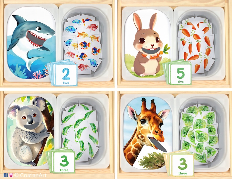 Flisat Insert Growing Bundle: Set of Printable Templates for Sensory ...