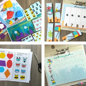 Superhero Preschool Busy Book. Printable Super Hero Learning Binder. - Etsy