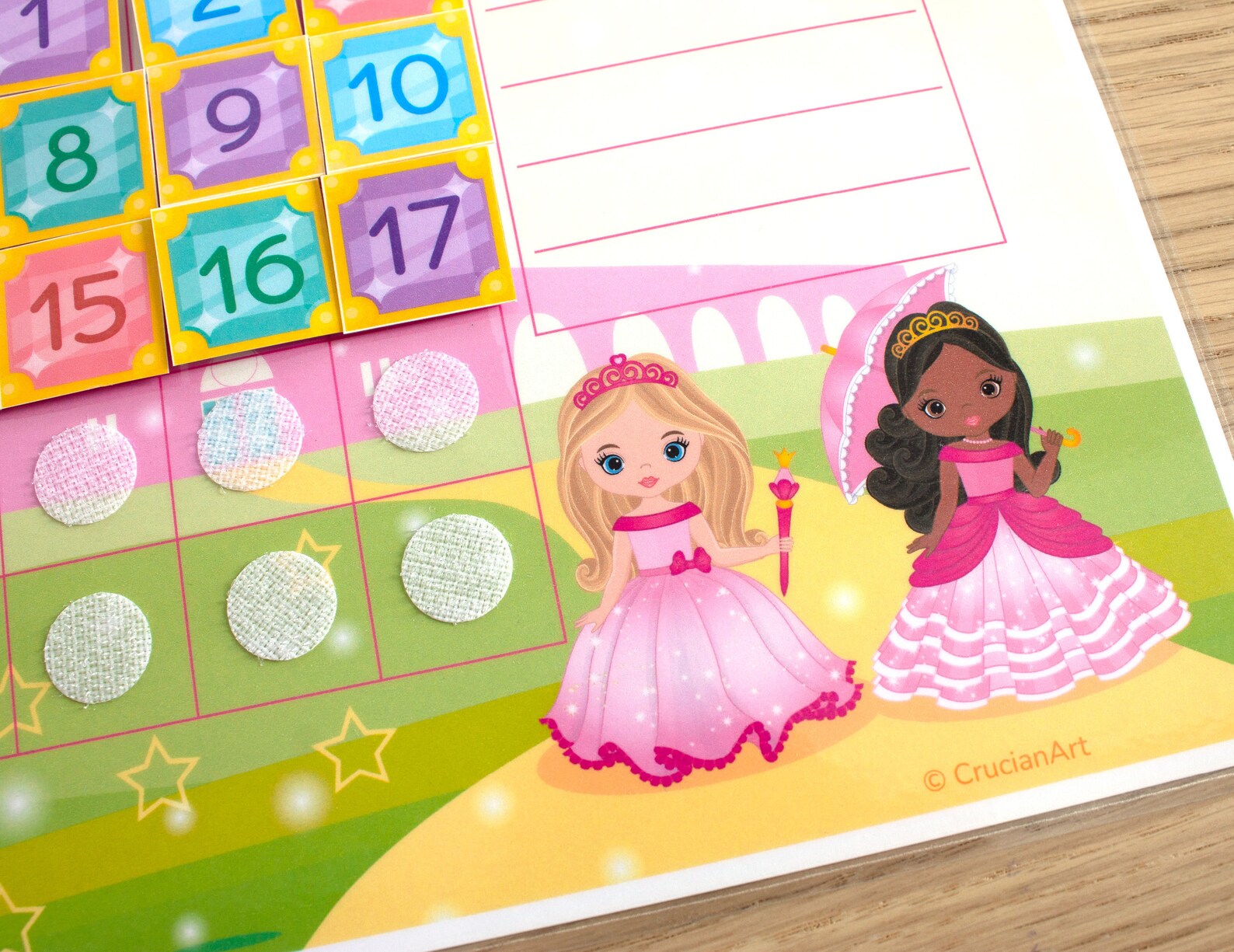Princess Calendar for Girls. Printable Circle Time Activity. - Etsy