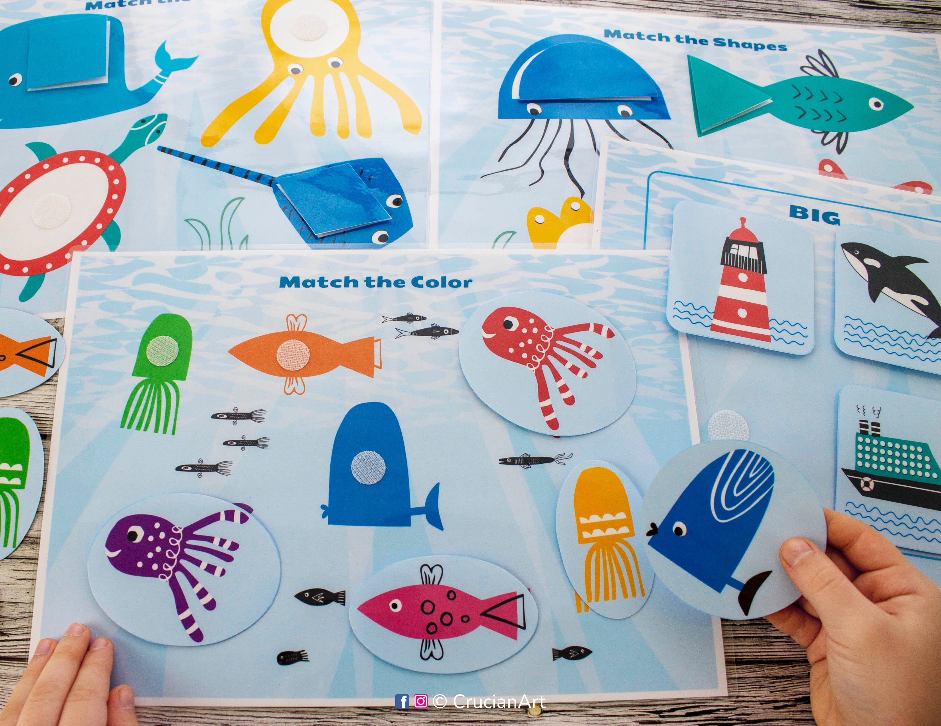 Ocean Animals Printable Busy Book. Under the Sea Learning Quiet ...
