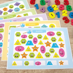 Shapes I Spy Counting Activity. 2D Shapes Printable Worksheets ...