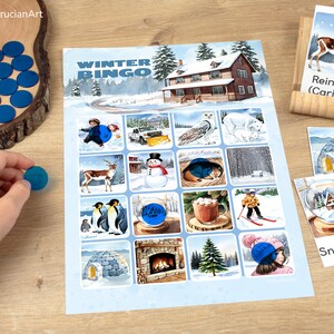 Winter Bingo Game: Printable Preschool, Kindergarten, Toddler Activity ...