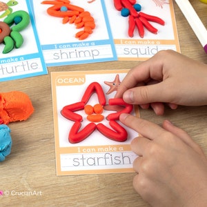 Ocean Animals Playdough Mats: Printable Play Dough Activity for Toddler ...