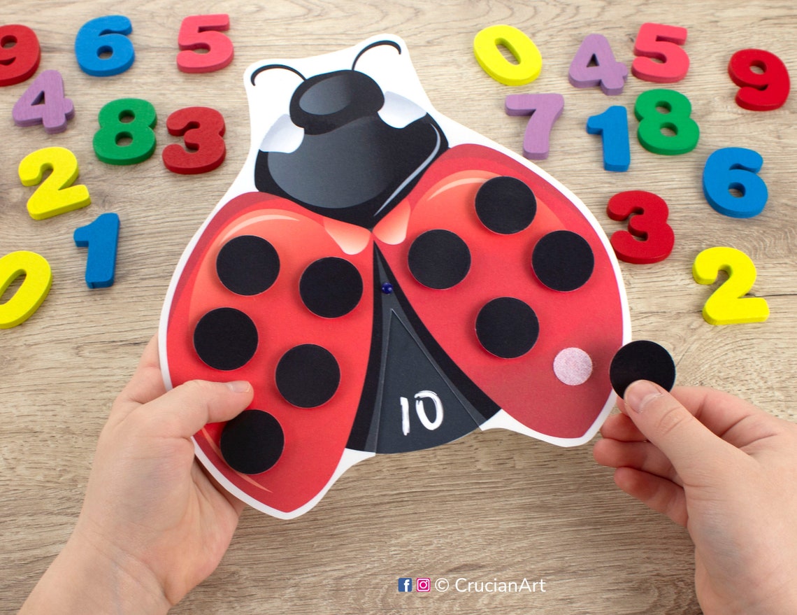 Ladybug Counting Activity. Numbers 1 to 10 Printable - Etsy